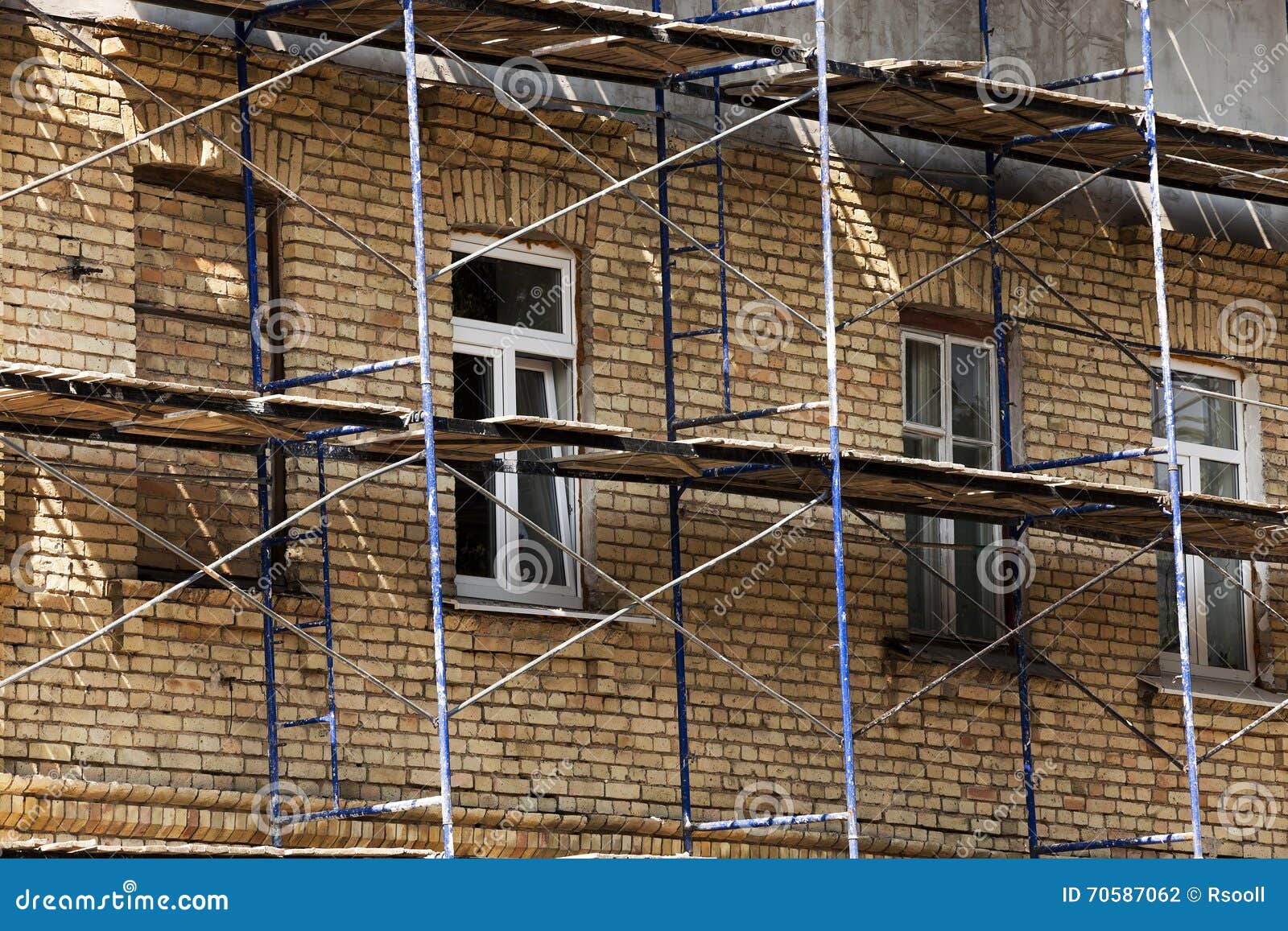 Restoration of the Building Stock Photo - Image of professional ...