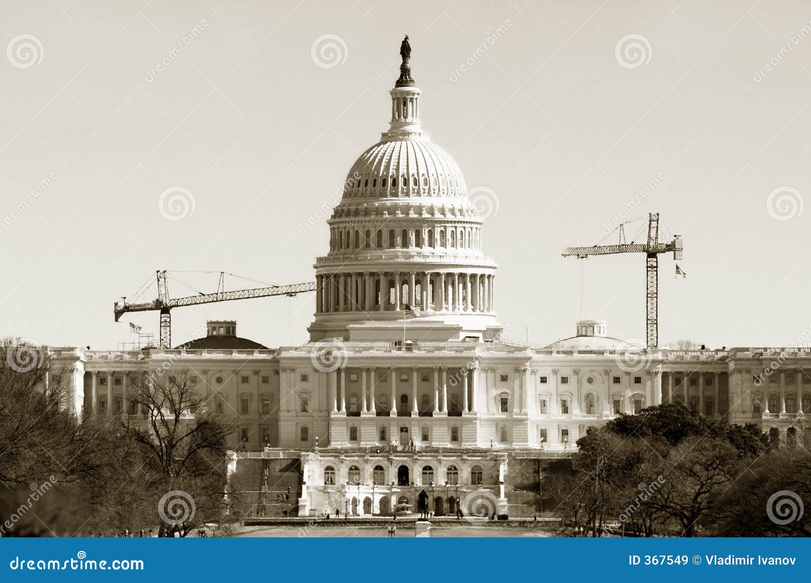 Restoration of Capitol stock image. Image of build, building - 367549