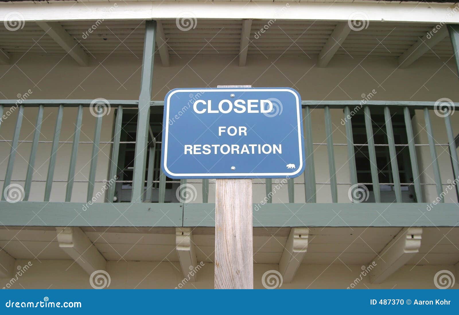 Restoration Sign stock photo. Image of warning, restoration - 487370