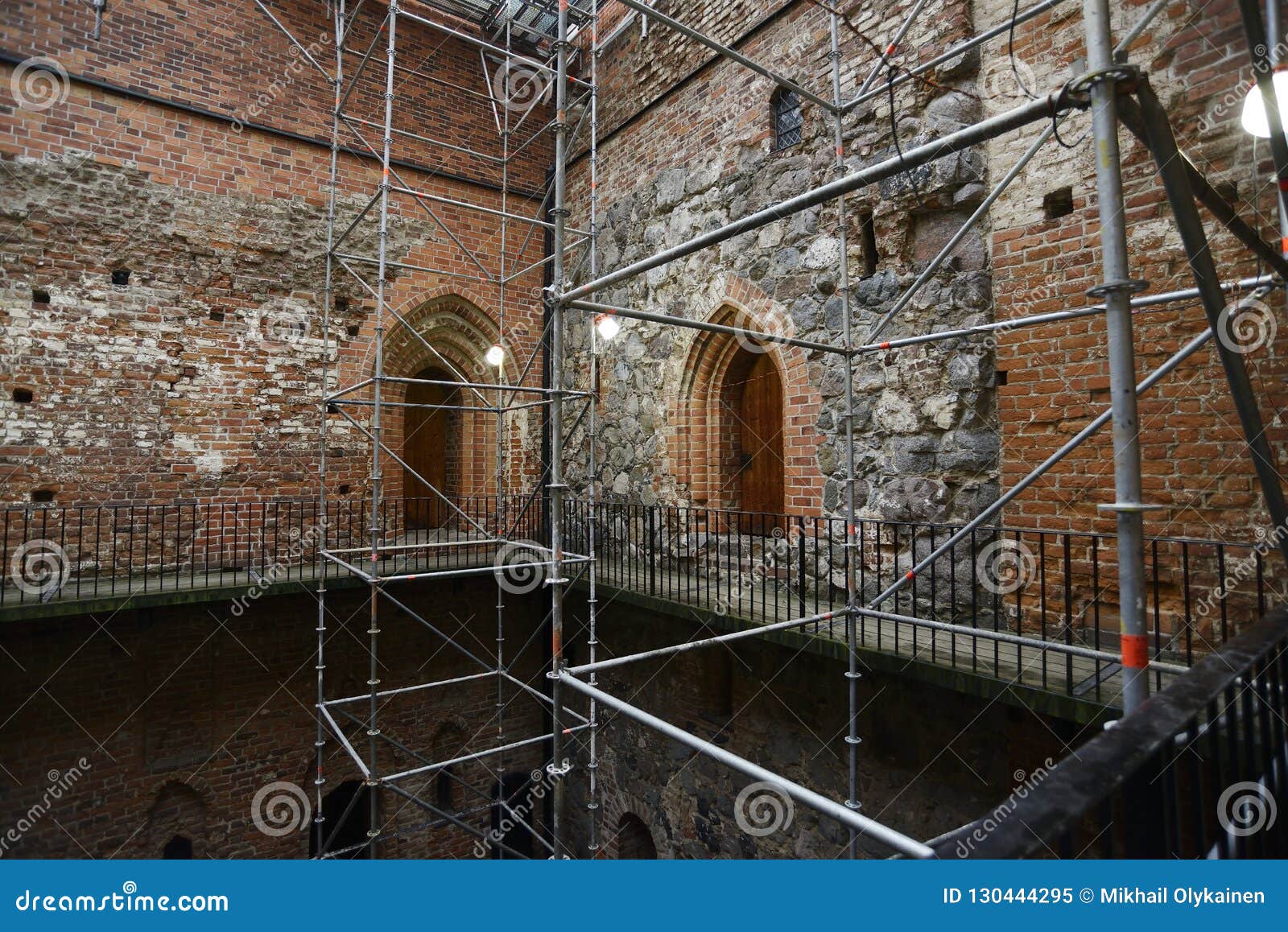 Restoration Of A Castle Royalty-Free Stock Photography | CartoonDealer ...