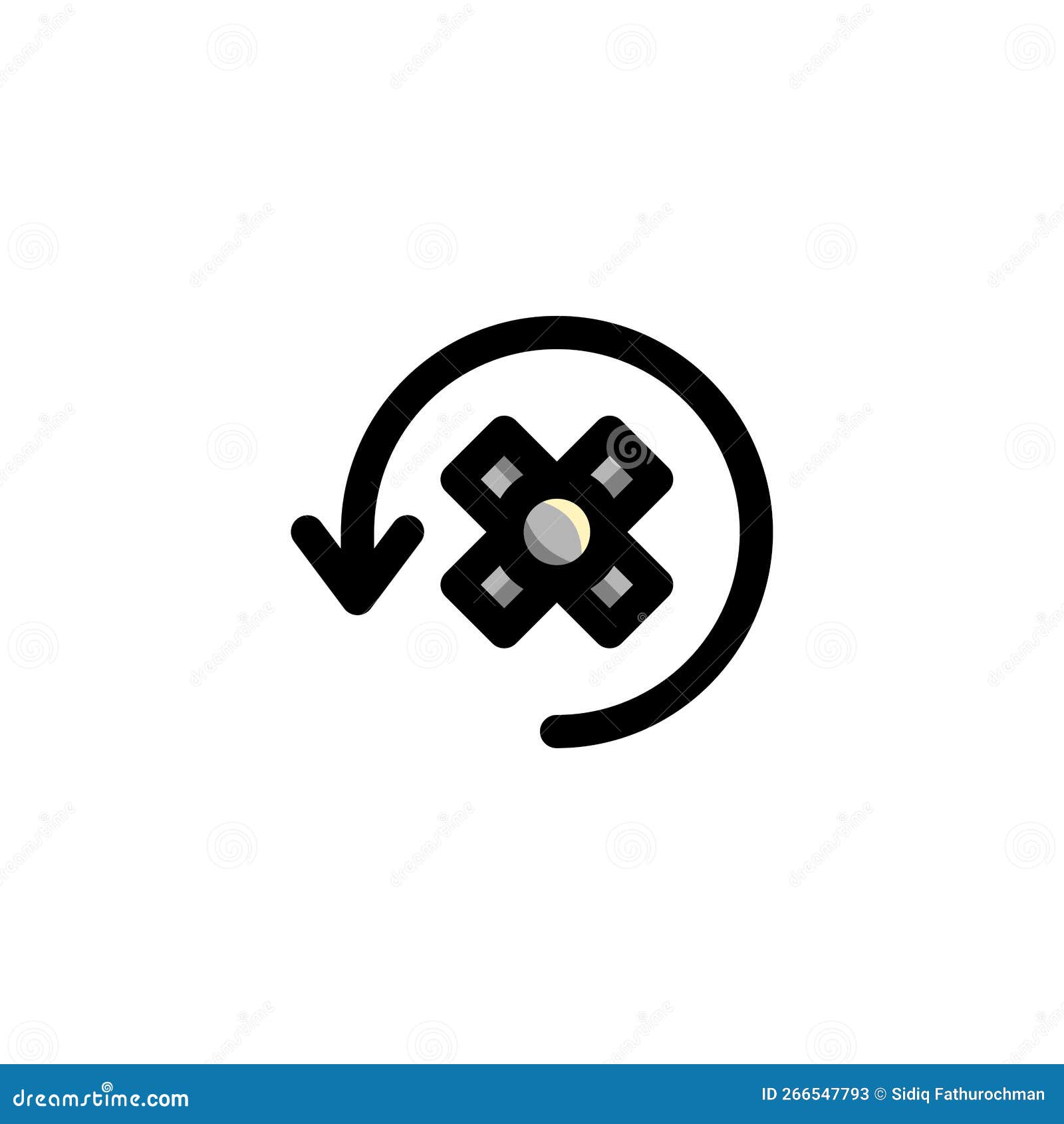 Restore Icon stock vector. Illustration of restore, data - 266547793