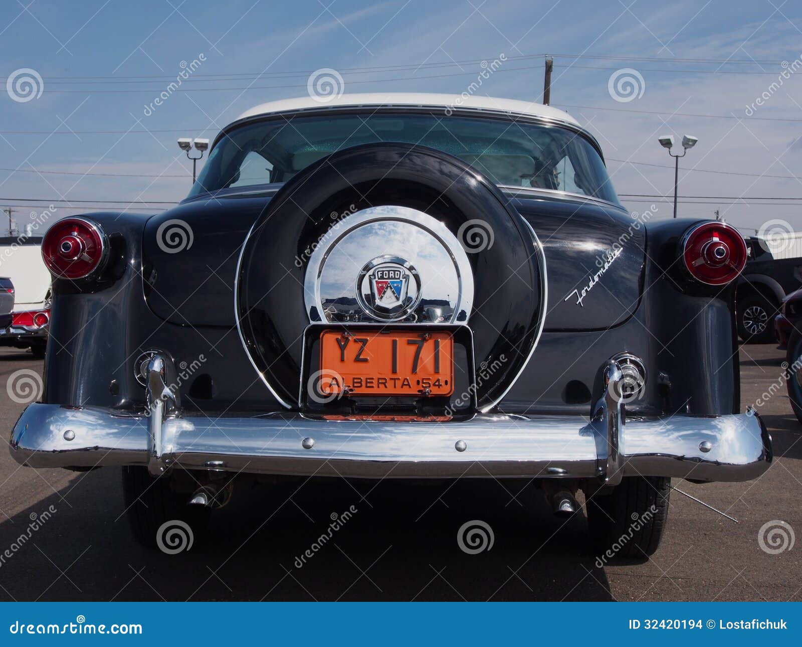 Restored 1954 Antique Ford with Ford-O-Matic Editorial Stock Image ...