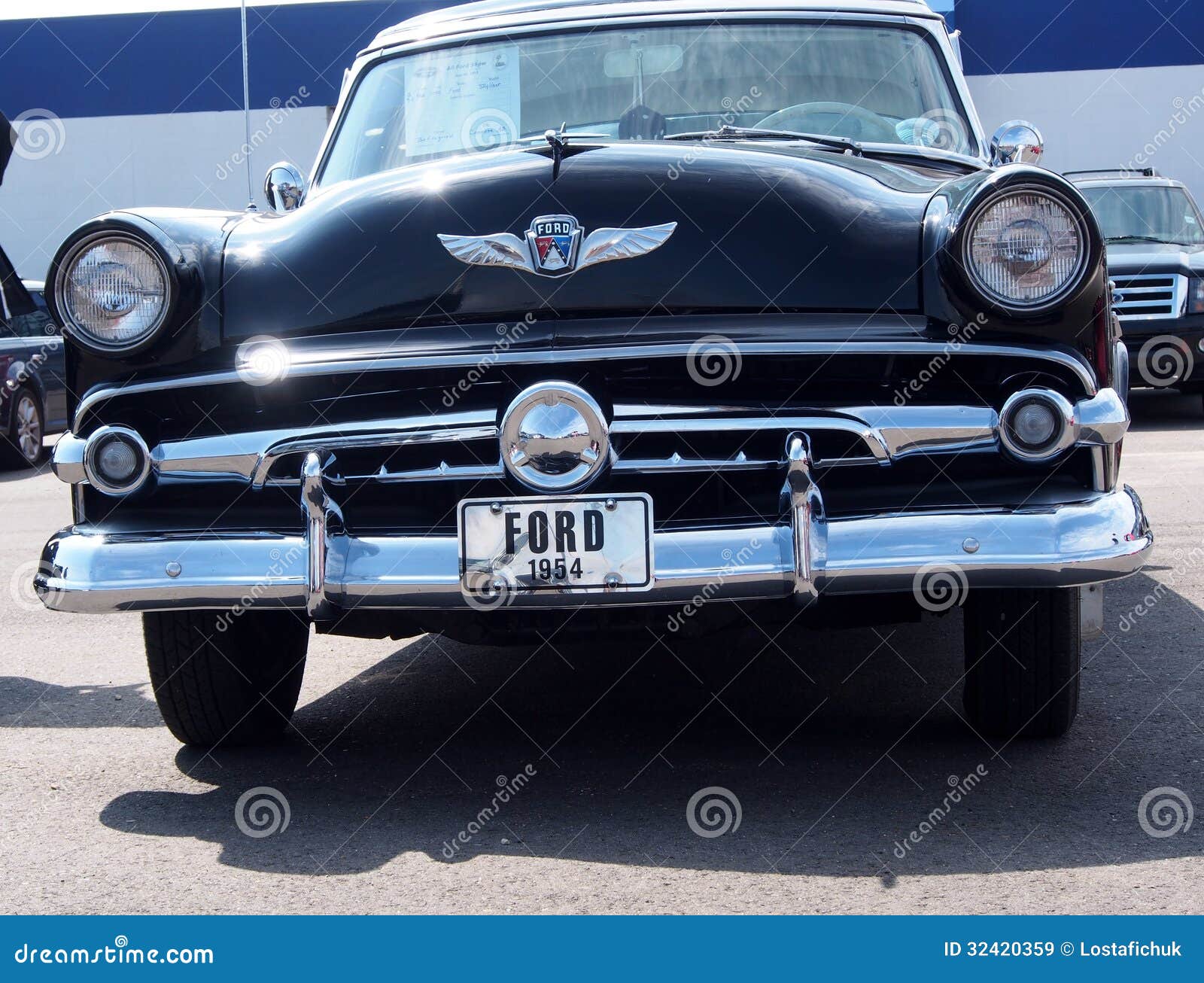 Restored 1954 Antique Ford with Ford-O-Matic Editorial Stock Image ...