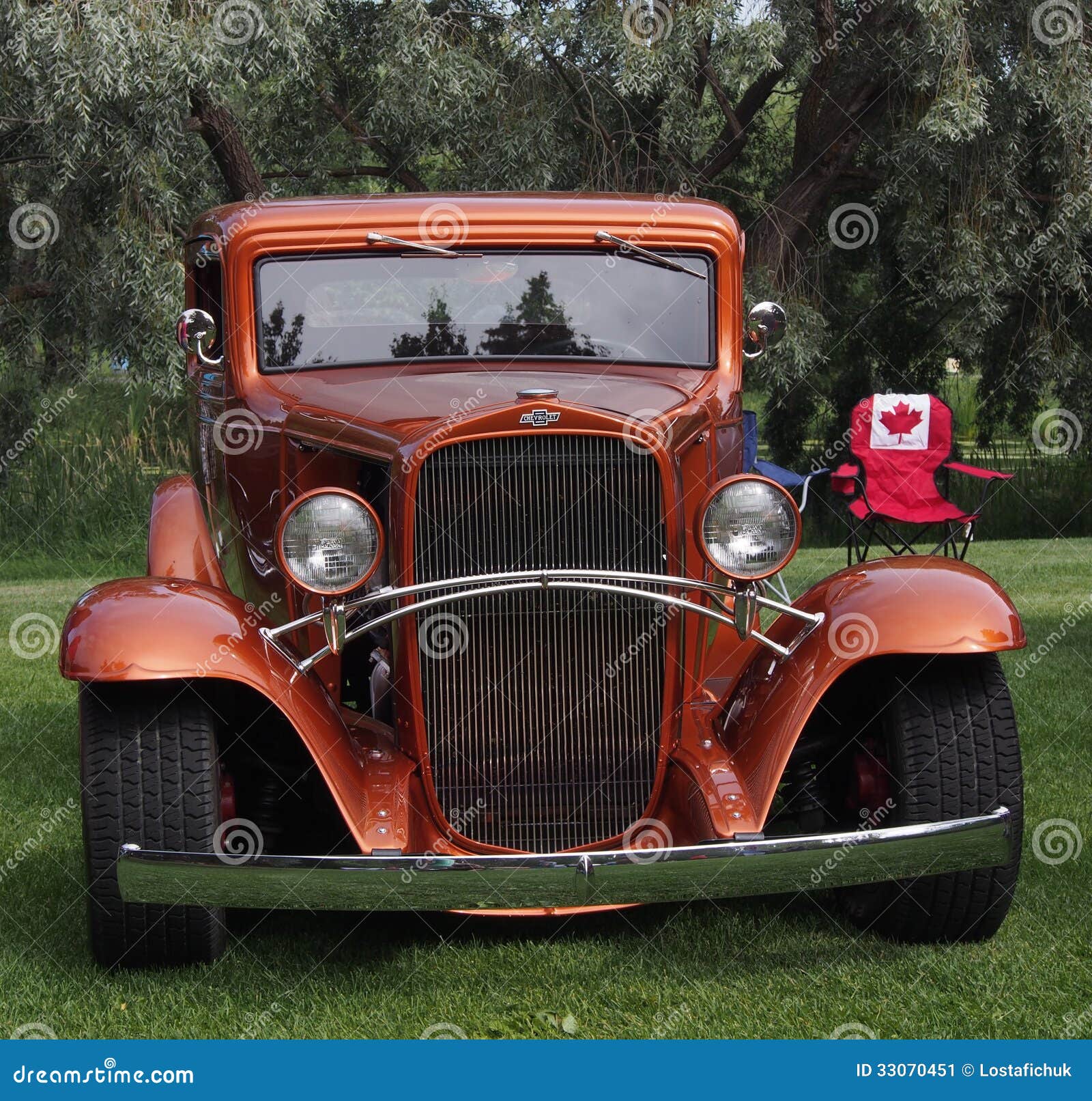 Restored Antique 1930s Copper Colored Chevrolet Editorial Photo - Image ...