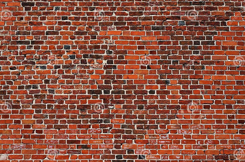 Restored Brick Wall Texture. Old and New Bricks. Stock Photo - Image of ...