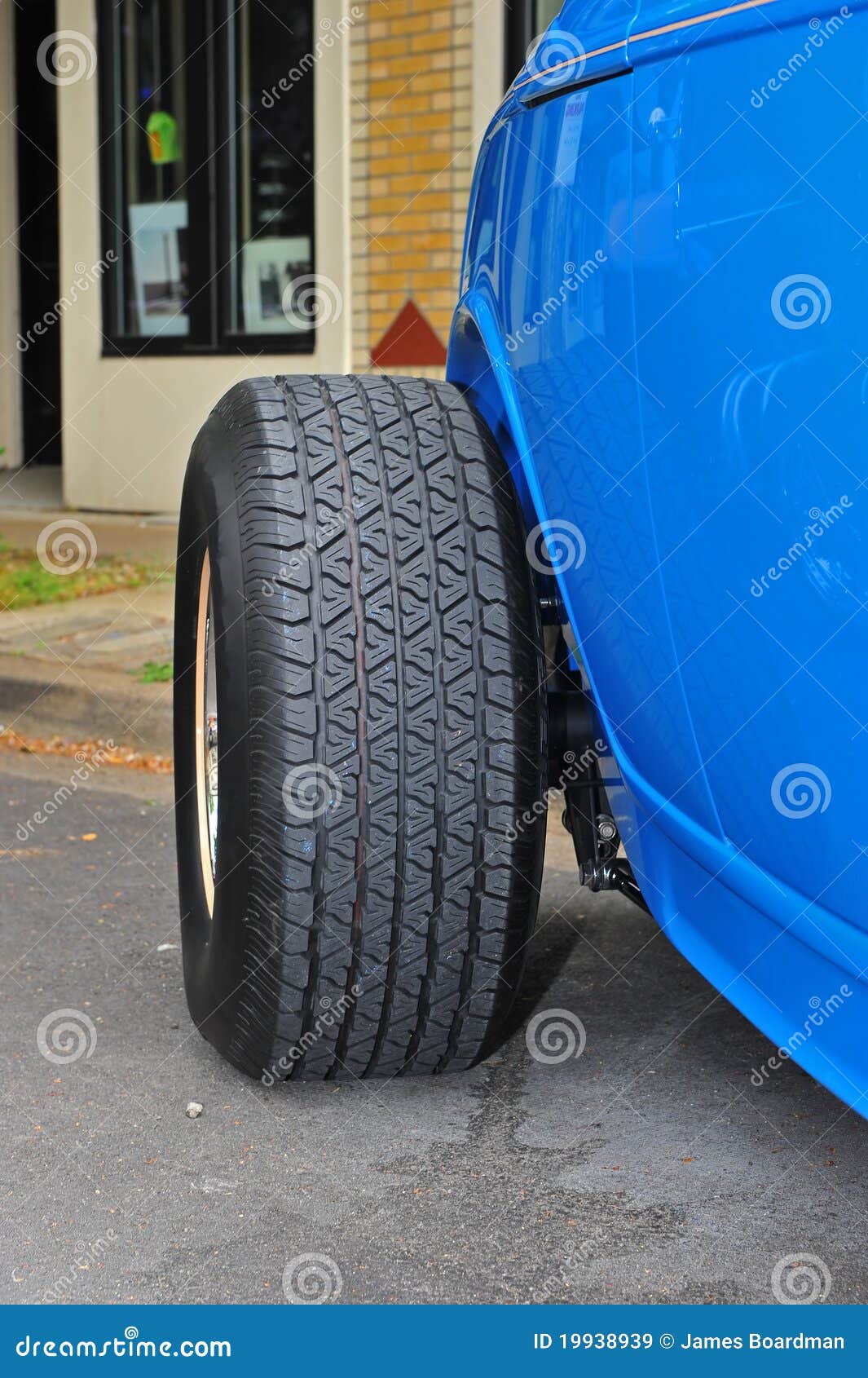 Restored car tire stock image. Image of automotive, pavement - 19938939