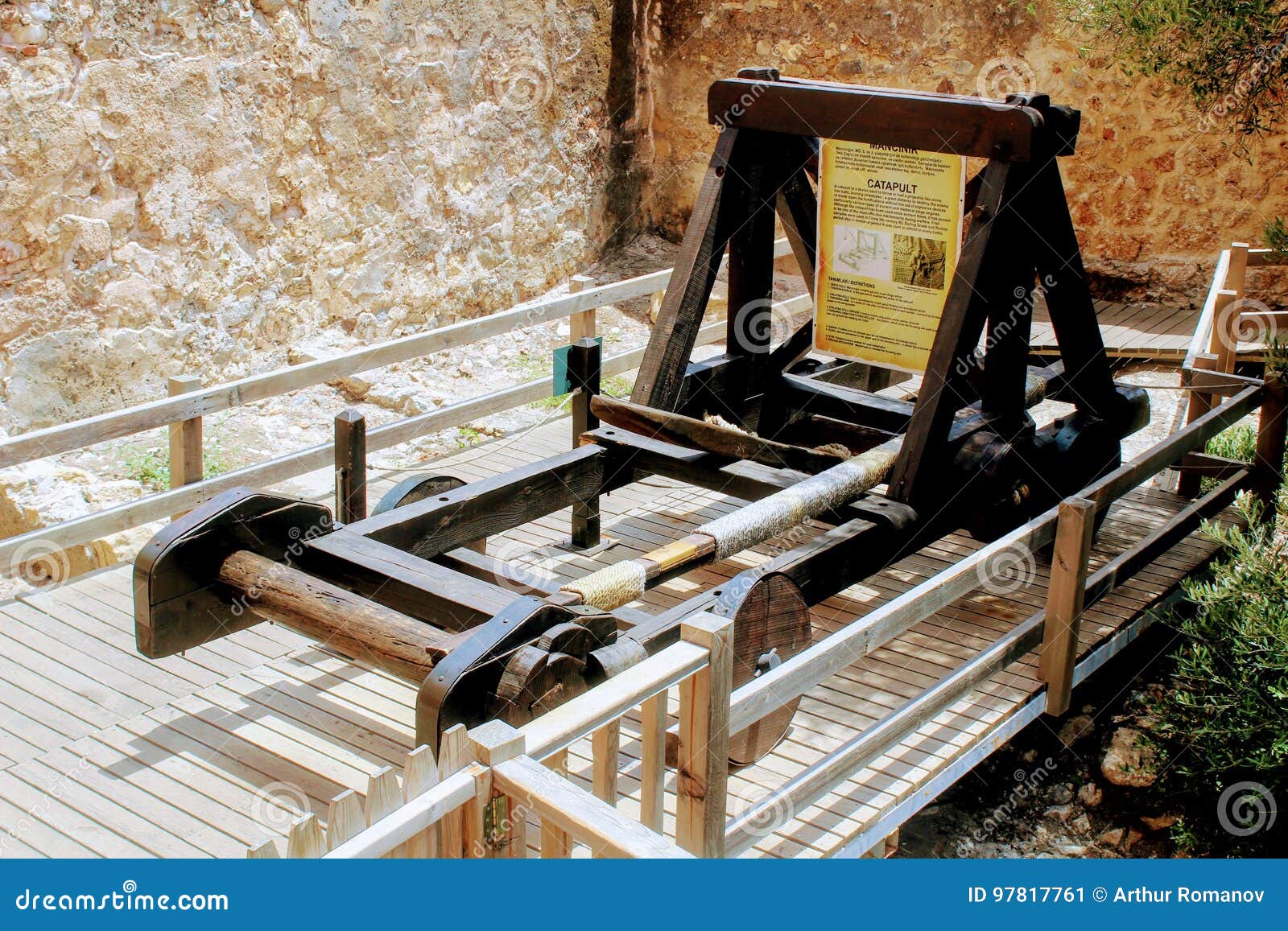 The Restored Catapult in Alanya Castle Alanya, Turkey Editorial Photo ...