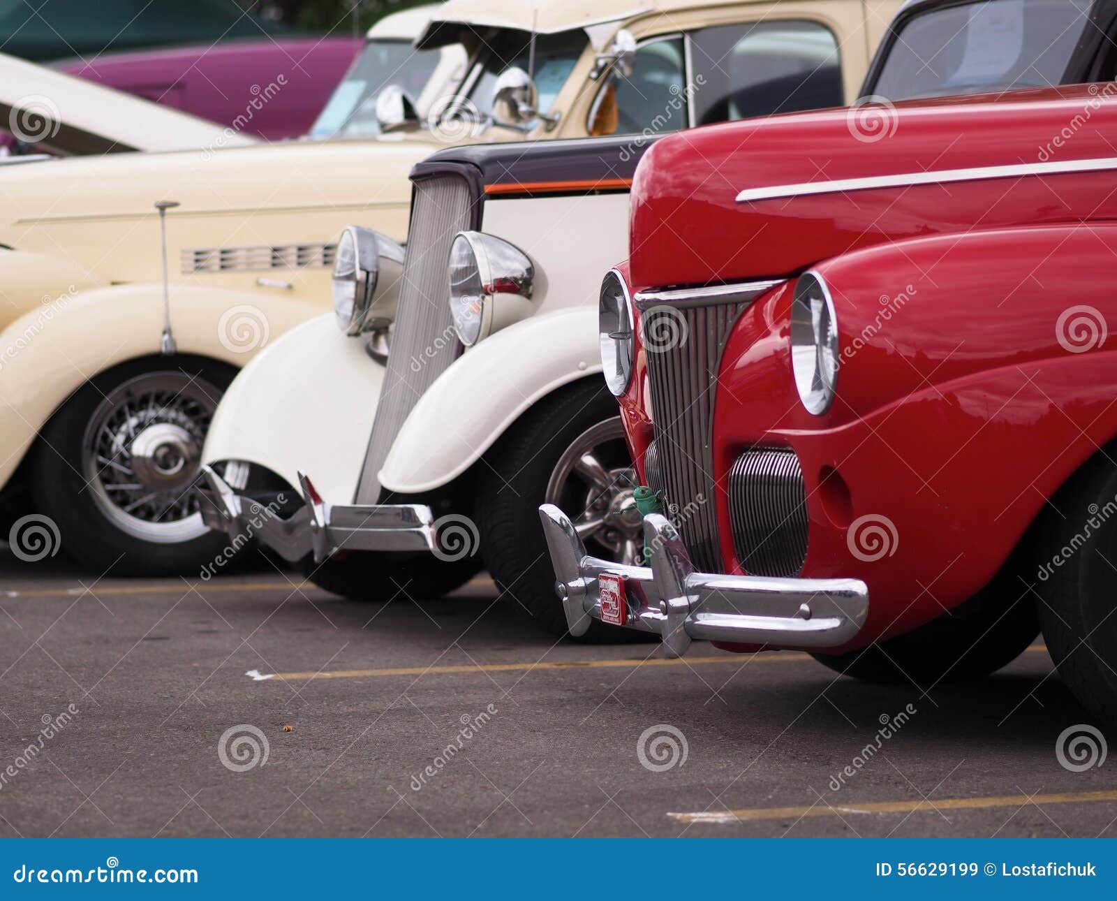 Restored Classic Vintage Vehicles Editorial Stock Image - Image of ...