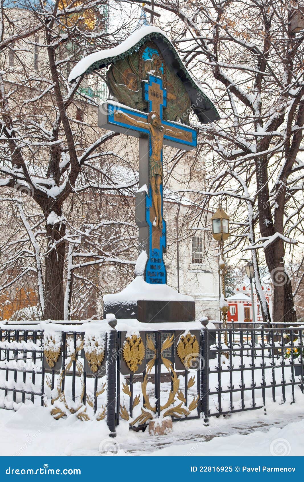 Restored cross - monument stock image. Image of monument - 22816925