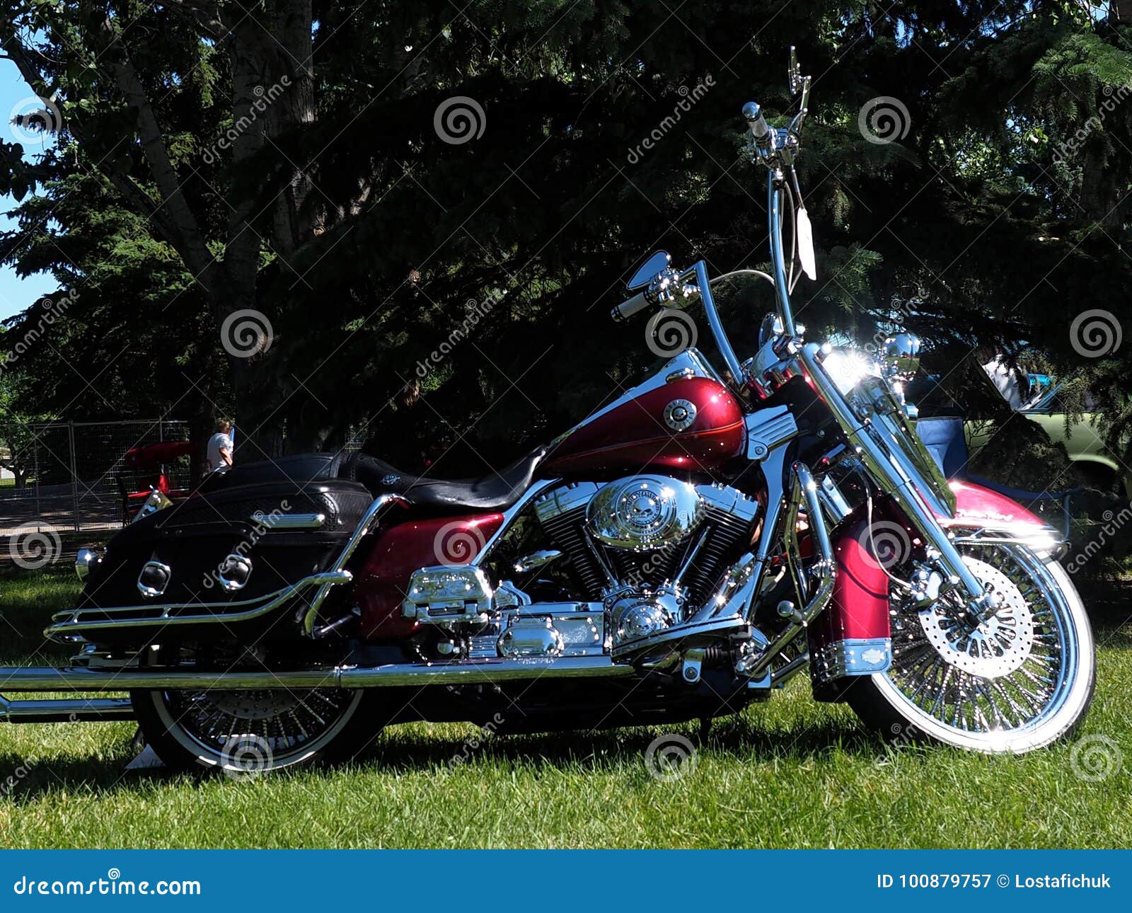 Restored Harley Davidson Motorcycle Editorial Photography - Image of ...