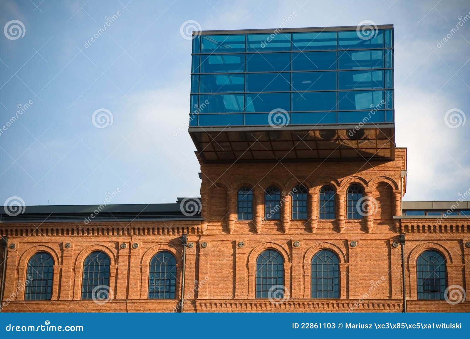 Restored Historic Factory Building Stock Image - Image of apartment ...