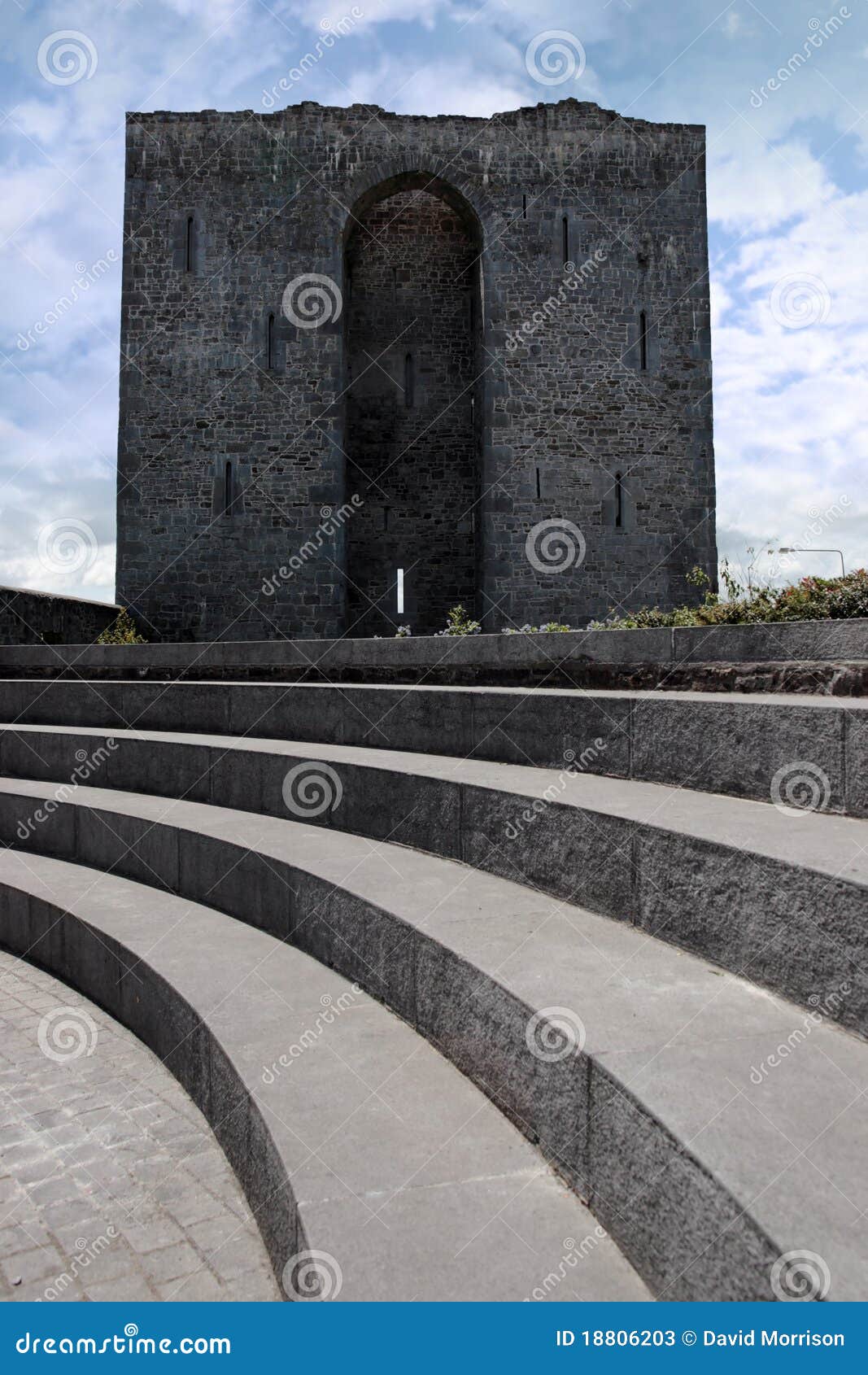 Restored Listowel Castle Tower Stock Image - Image of outdoors, castle ...