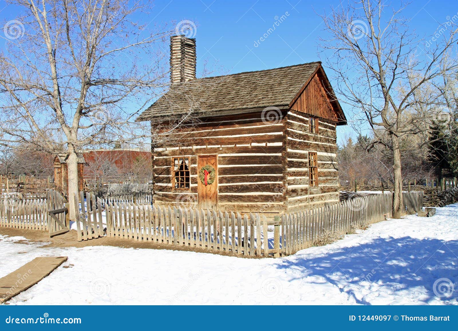 Restored log cabin stock image. Image of house, colorado - 12449097