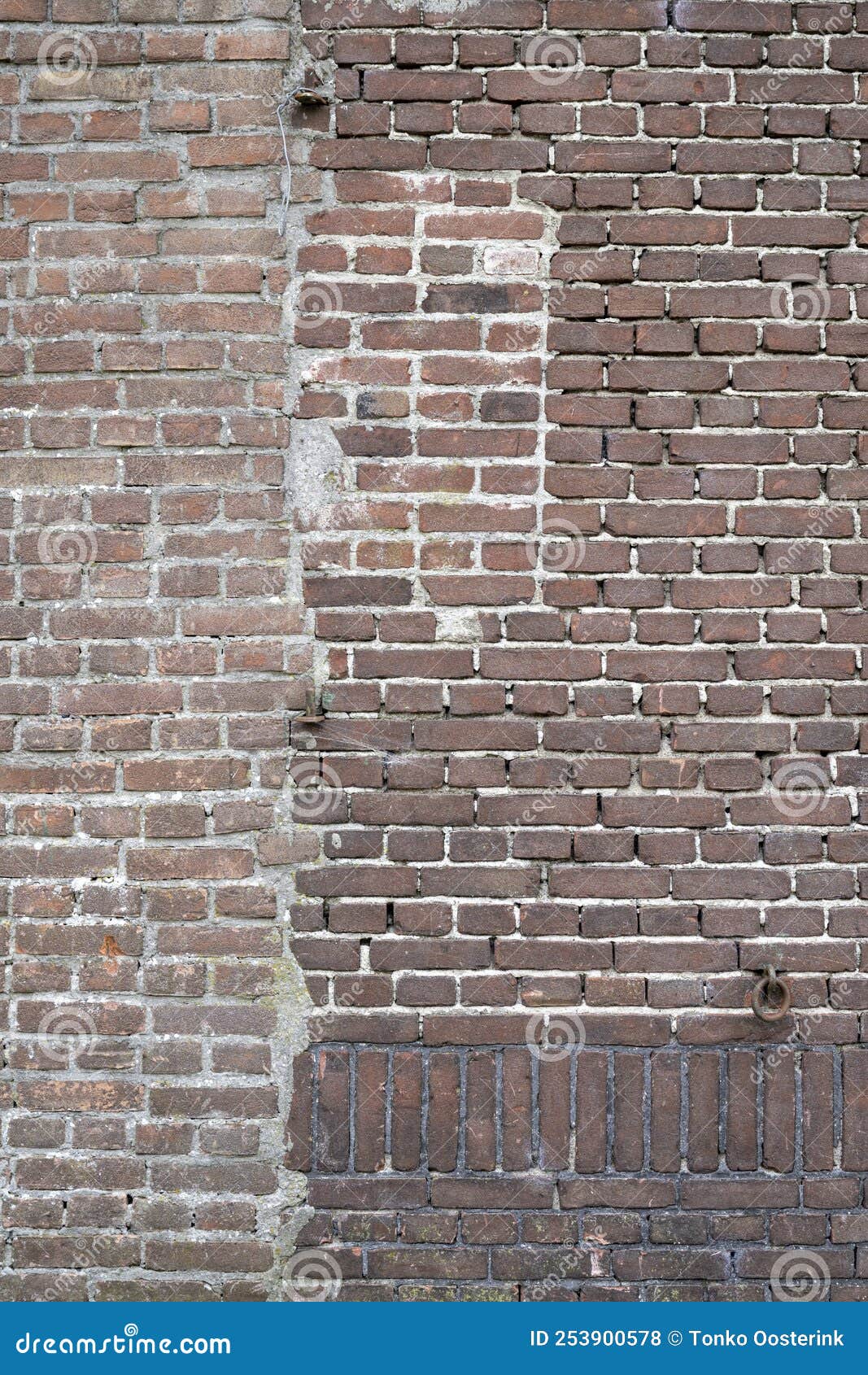 Restored Masonry Wall As Background Photo Stock Photo - Image of ...
