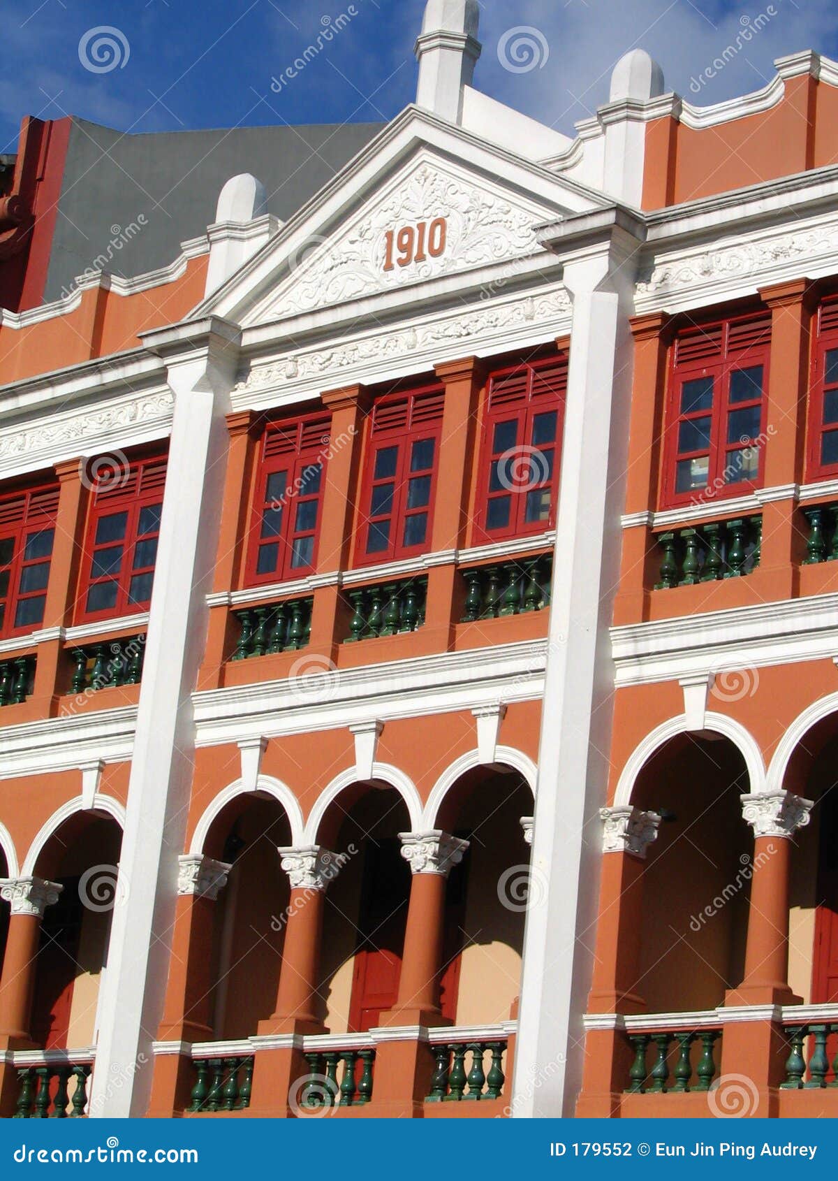 Restored Old Building stock photo. Image of arch, color - 179552