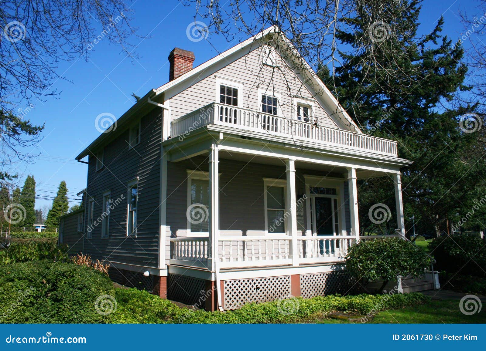Restored old house. stock photo. Image of abode, porch - 2061730