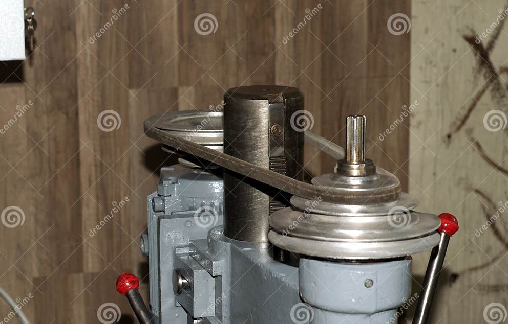 Restored Old Soviet Drilling Machine. Stock Image - Image of restored ...