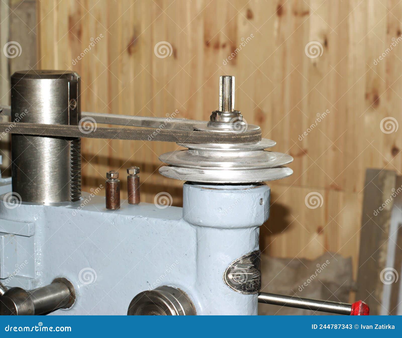 Restored Old Soviet Drilling Machine. Stock Image - Image of soviet ...