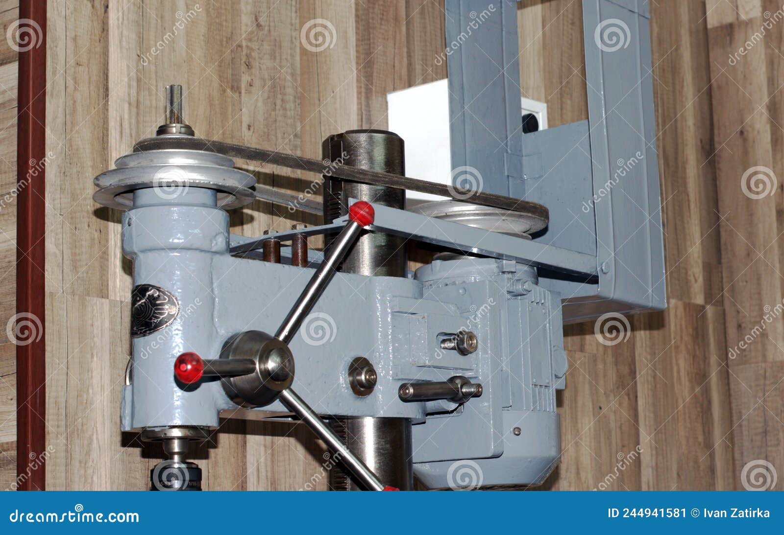 Restored Old Soviet Drilling Machine. Stock Image - Image of soviet ...