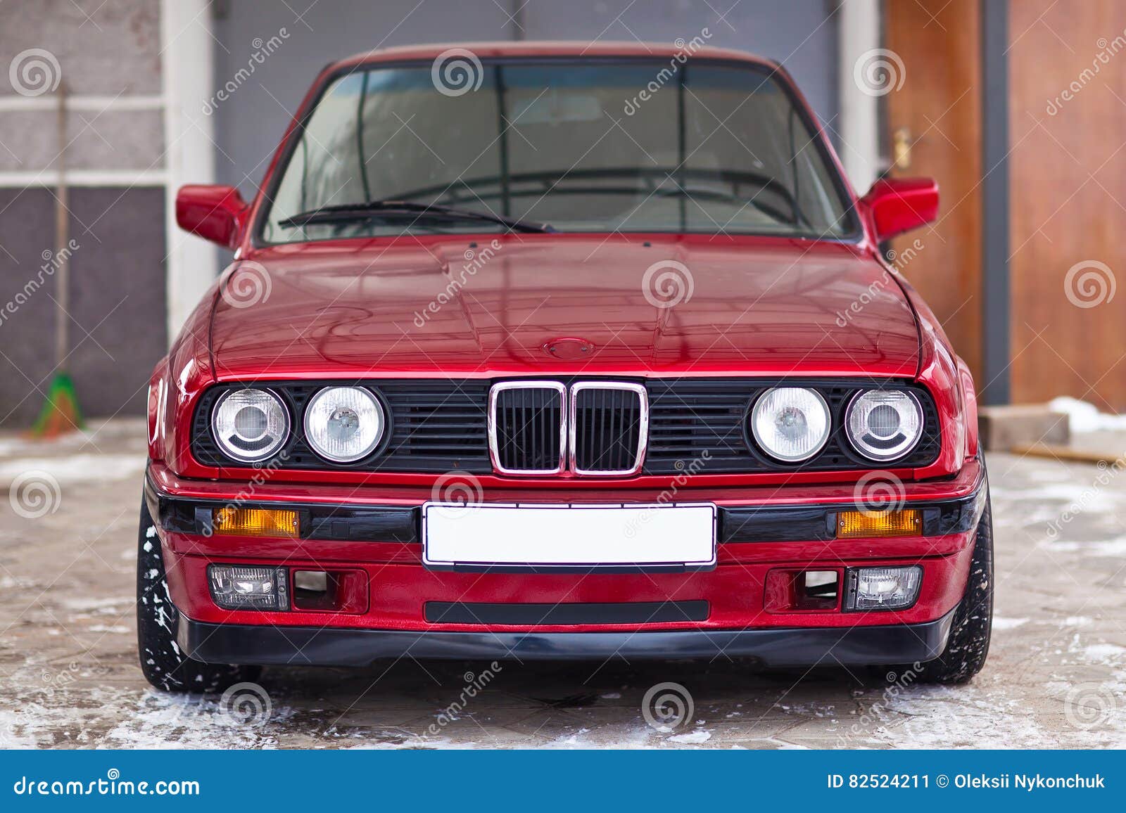 Restored Red Old Car, Which Looks Like New Stock Image - Image of coupe ...