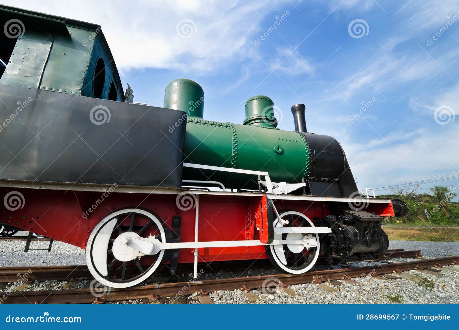 Restored Steam Train Locomotive Stock Image - Image of power ...
