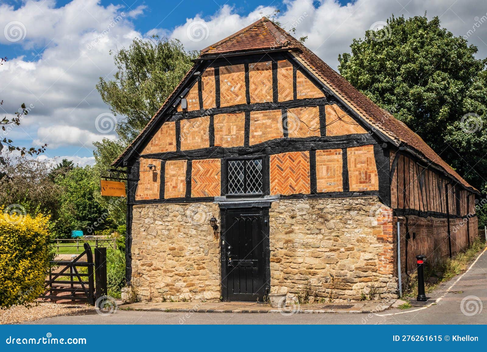 Restored tithe barn stock image. Image of wood, barn - 276261615