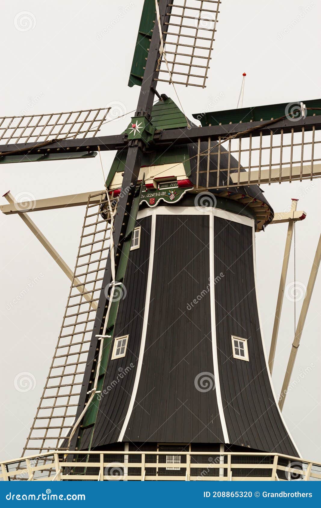 He Restored Version of the Famous Windmill De Adrian Editorial Image ...
