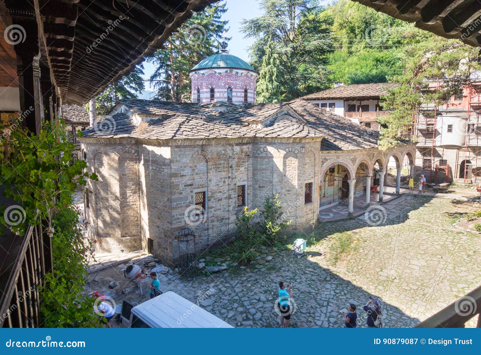 Restorers in the Old Troyan Monastery in Bulgaria Editorial Photography ...