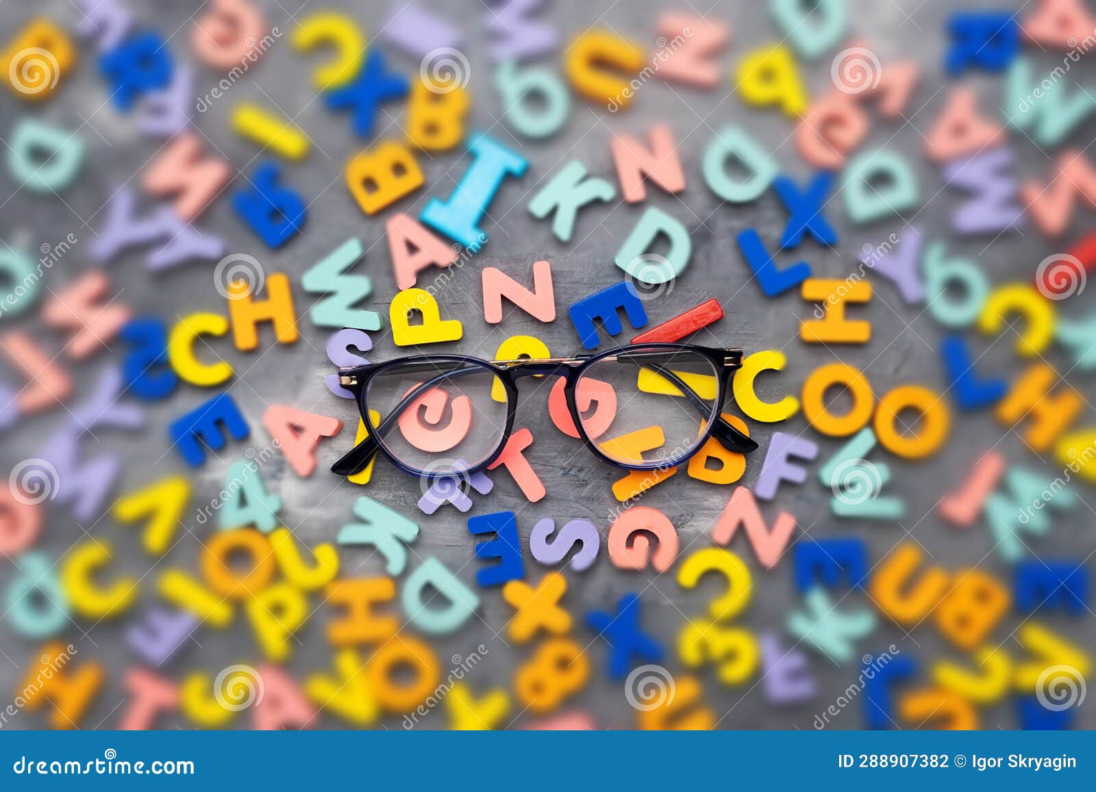 Restoring Vision with the Right Glasses. Glasses and Blurred Background ...