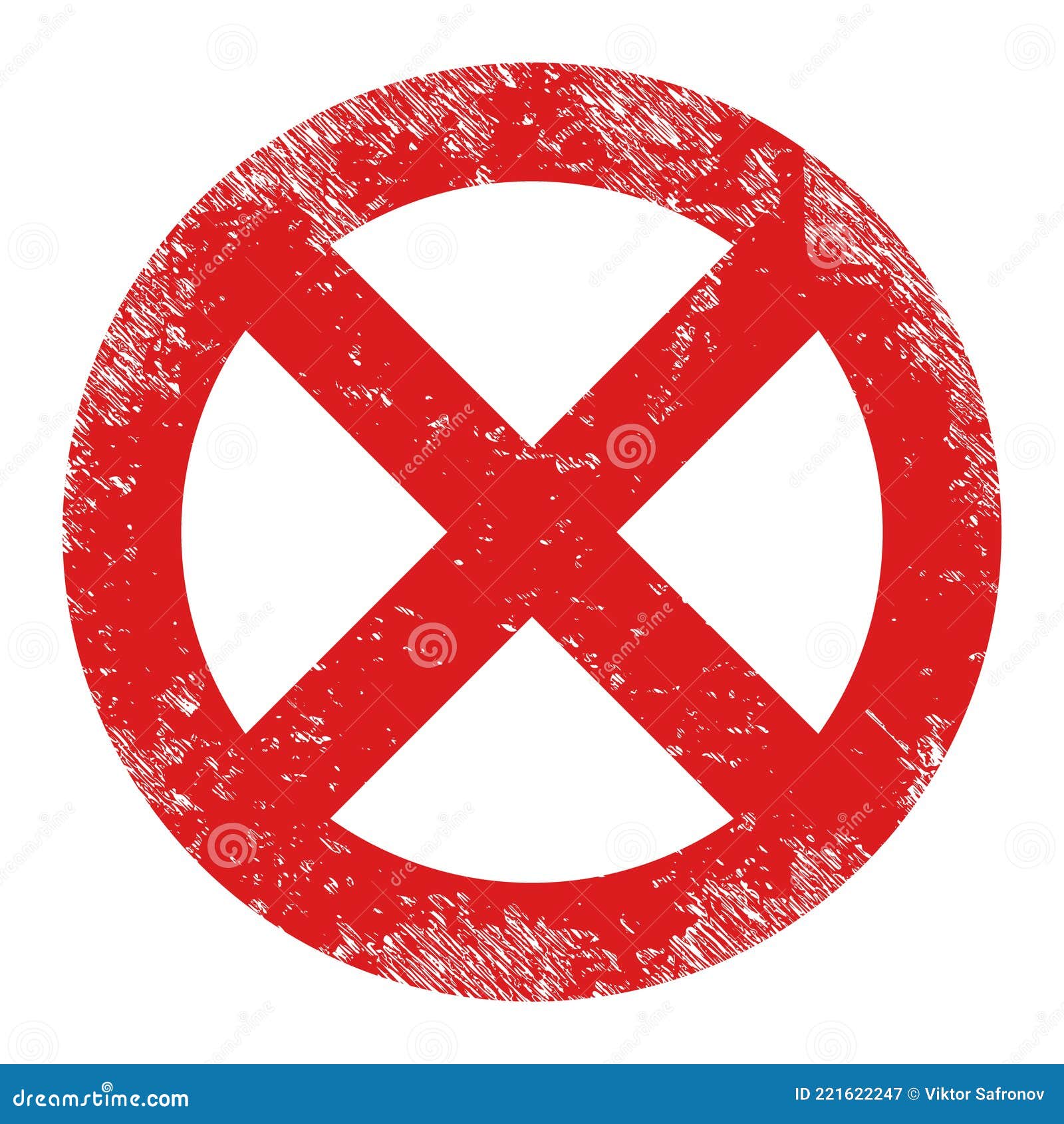 Restrict Grunge Icon Image stock vector. Illustration of warning ...