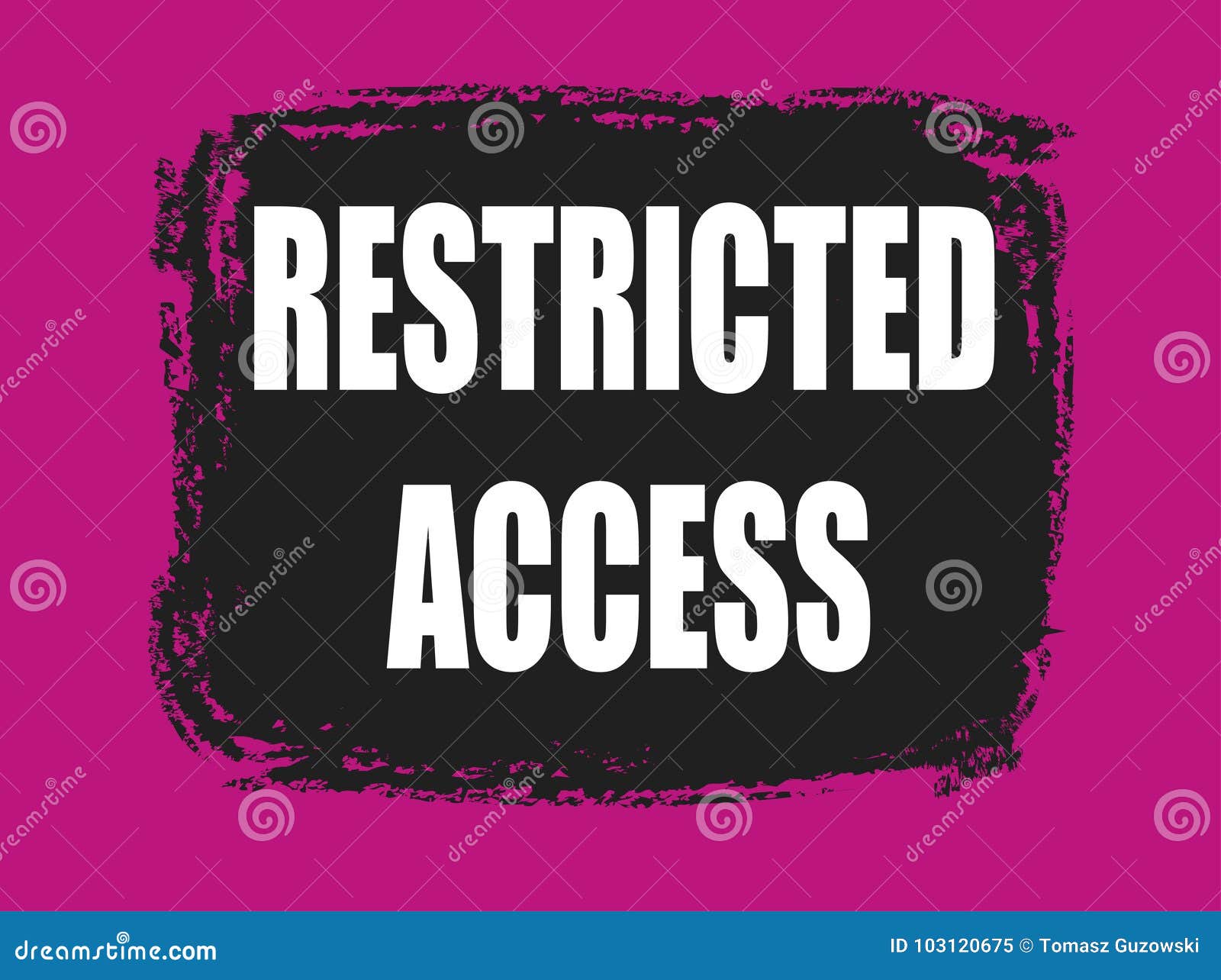 Restricted access banner stock illustration. Illustration of icon ...