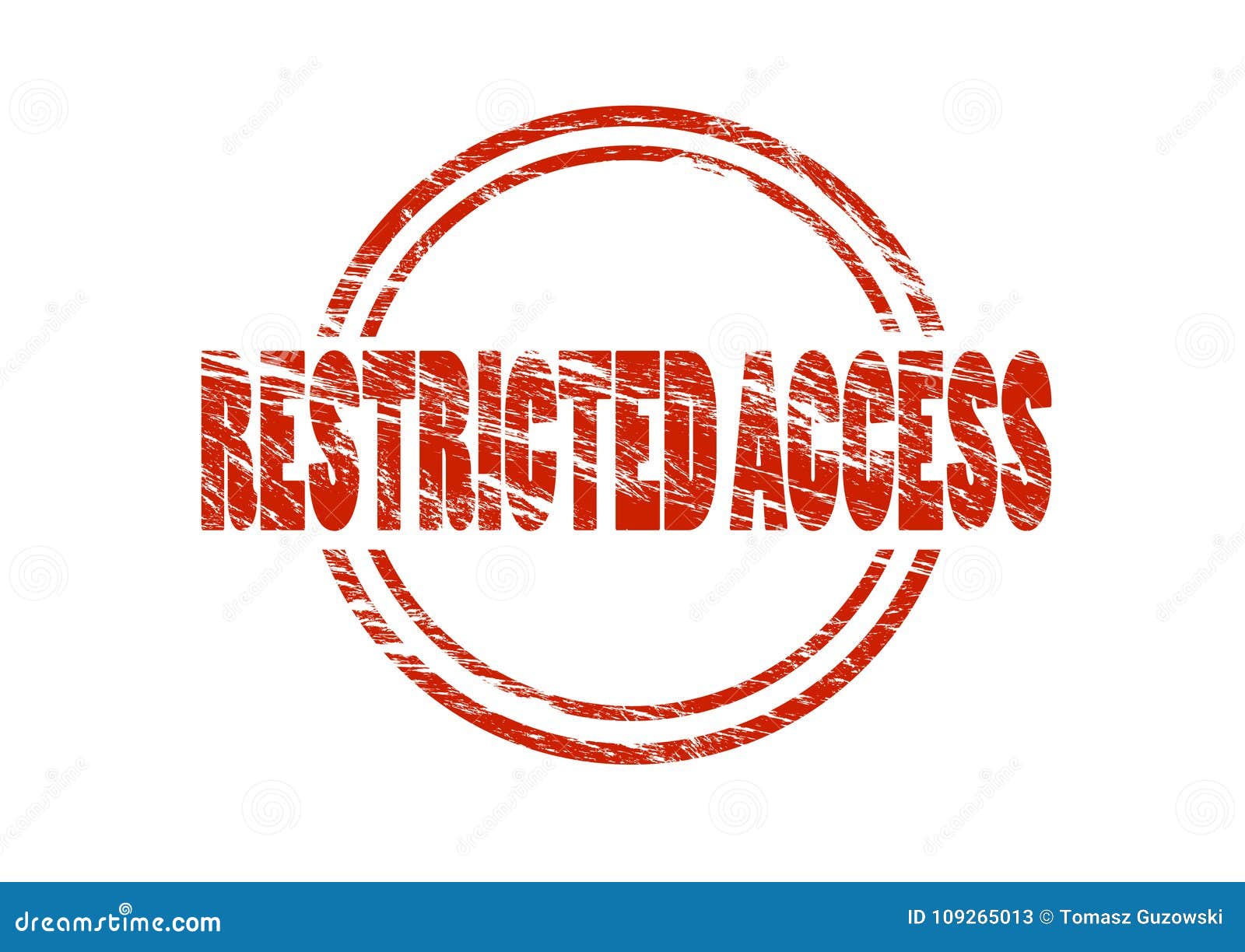 Restricted Access Red Rubber Stamp Stock Illustration - Illustration of ...