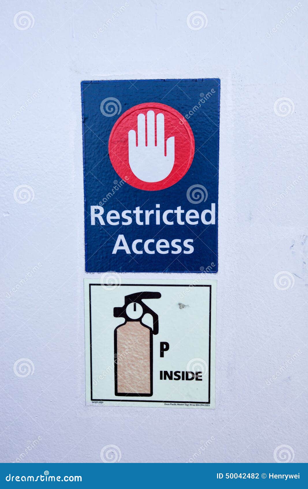 Restricted Access, Construction Worker Gesturing Stop Sign Stock ...