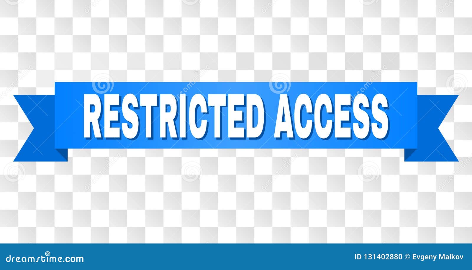 Blue Tape with RESTRICTED ACCESS Title Stock Vector - Illustration of ...