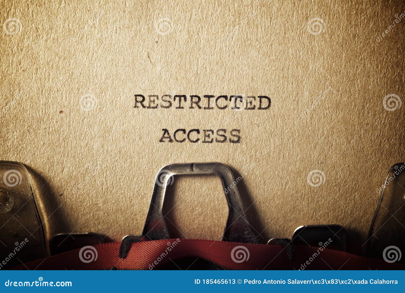 Restricted access text stock image. Image of protection - 185465613