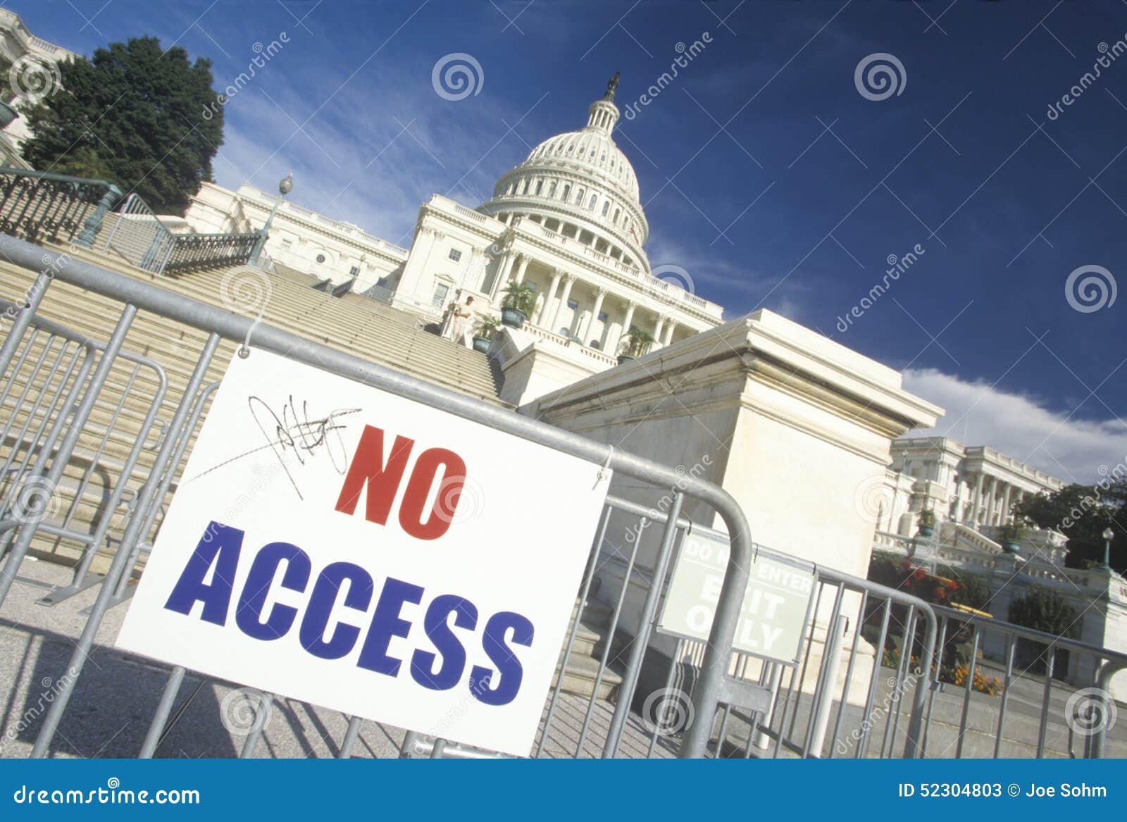 Restricted Access To the Capitol Building Post 9/11, Washington D.C ...