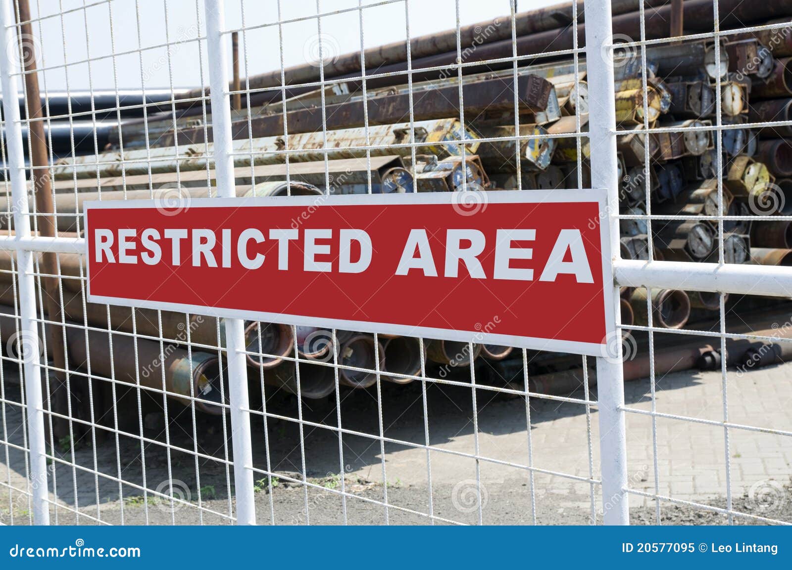 Restricted Area stock image. Image of enter, entrance - 20577095