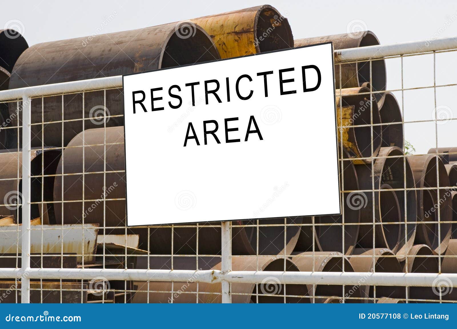 Restricted Area stock photo. Image of restriction, activity - 20577108