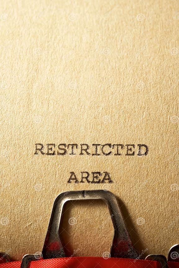 Restricted area concept stock image. Image of hygiene - 180178377