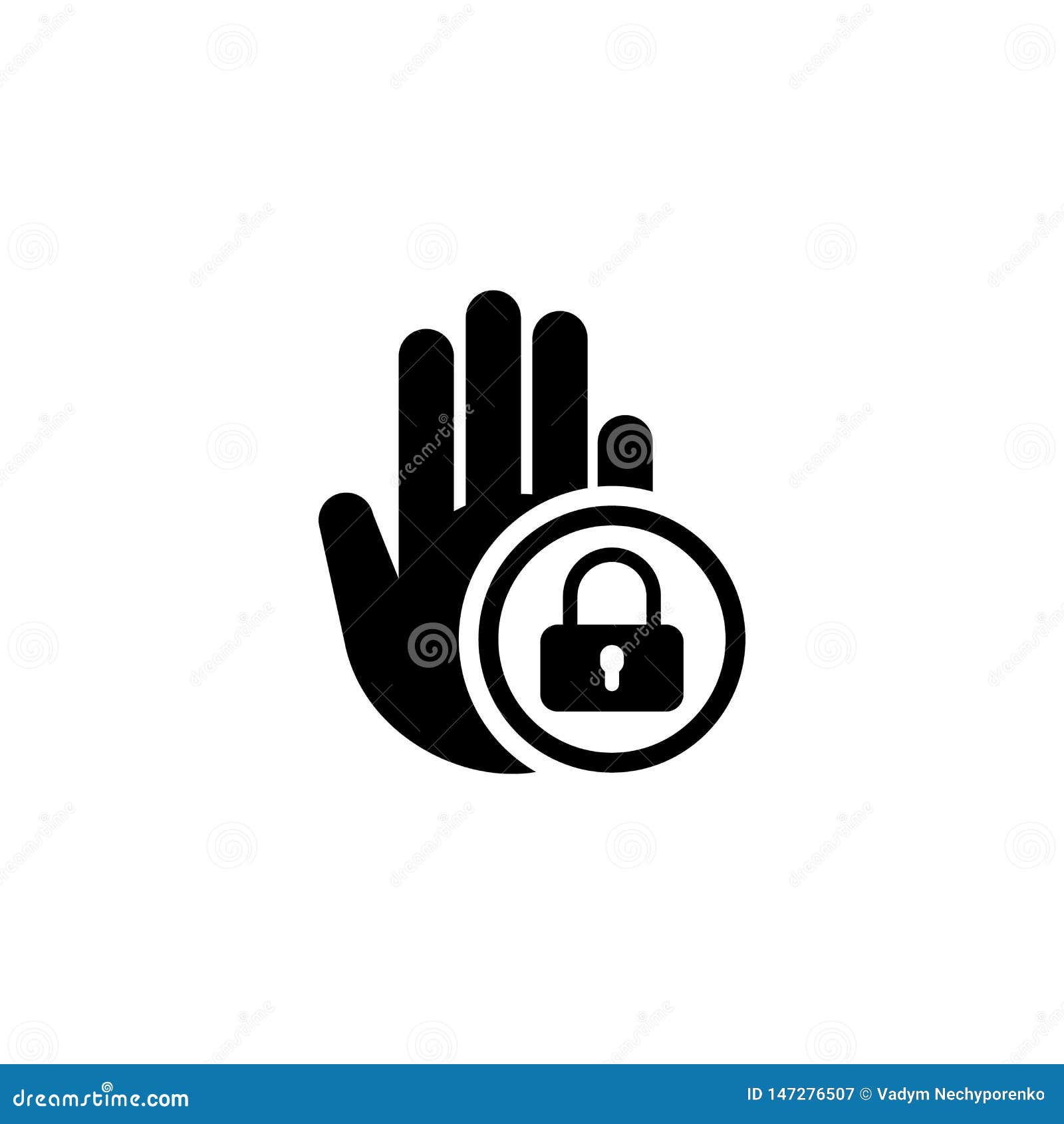 Restricted Area Icon. Flat Design Stock Illustration - Illustration of ...