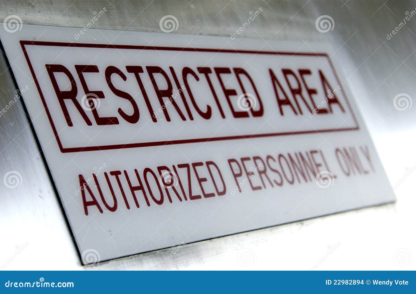Restricted area sign stock photo. Image of warning, restricted - 22982894