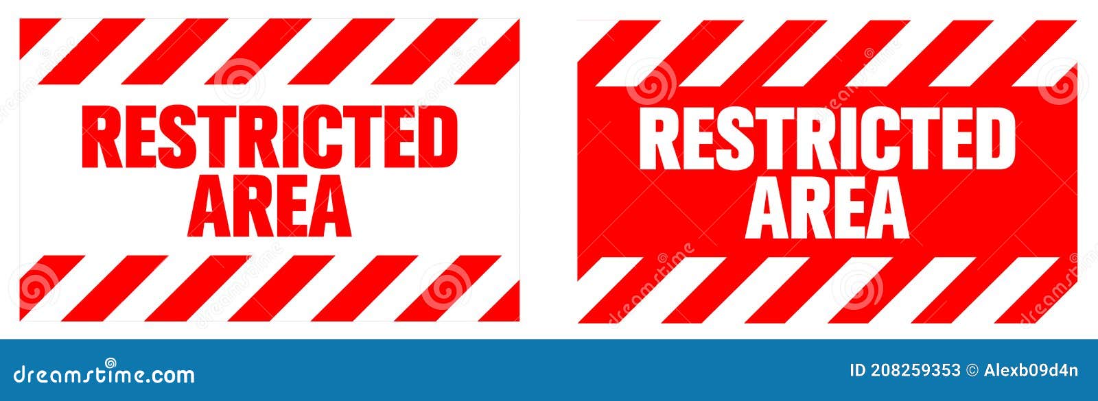 Restricted Area Warning Sign. Stock Vector - Illustration of health ... Restricted Area Warning Sign. Stock Vector - Illustration of health ...