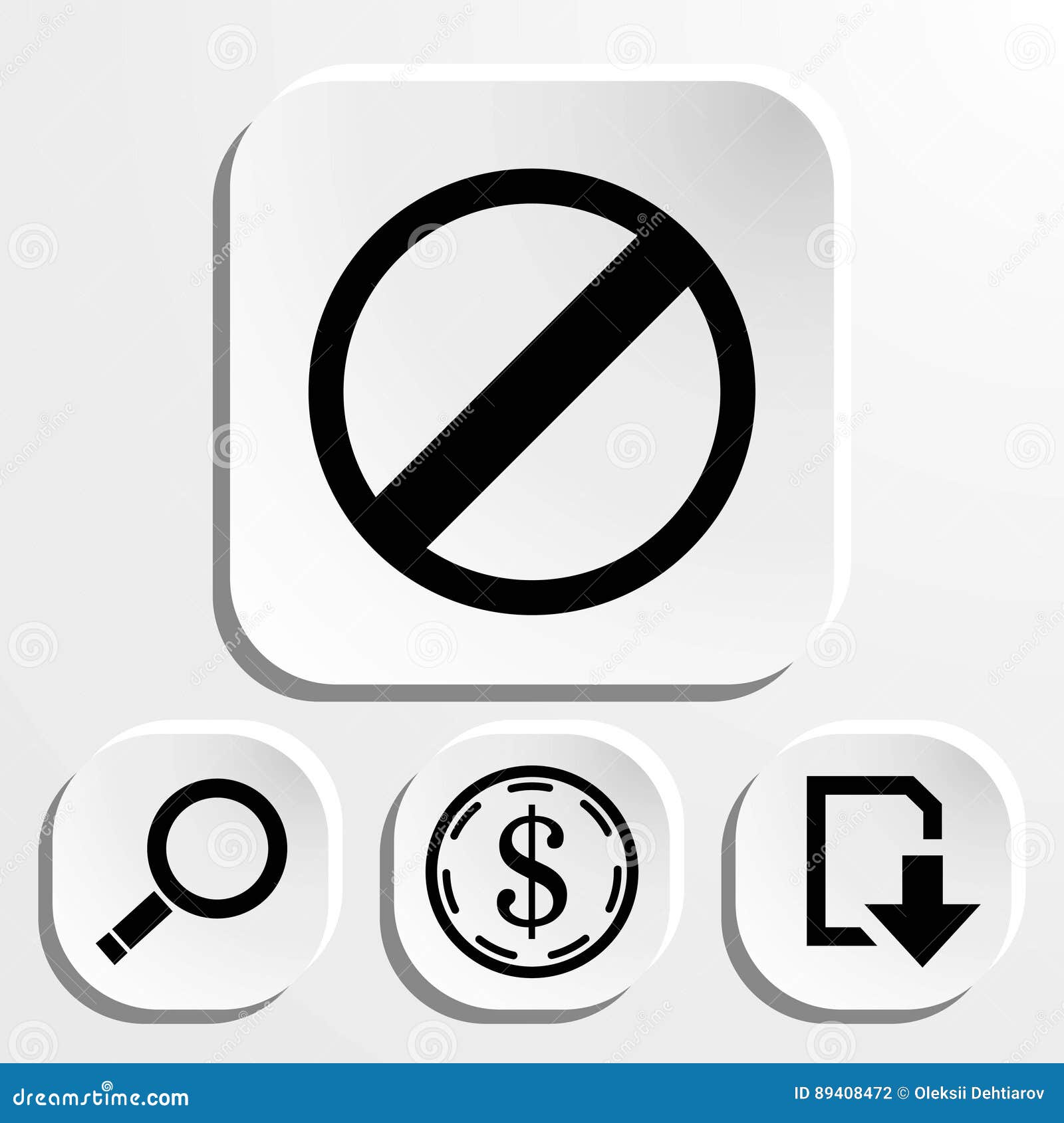 Restricted Icon Stock Vector Illustration Flat Design Stock Vector ...