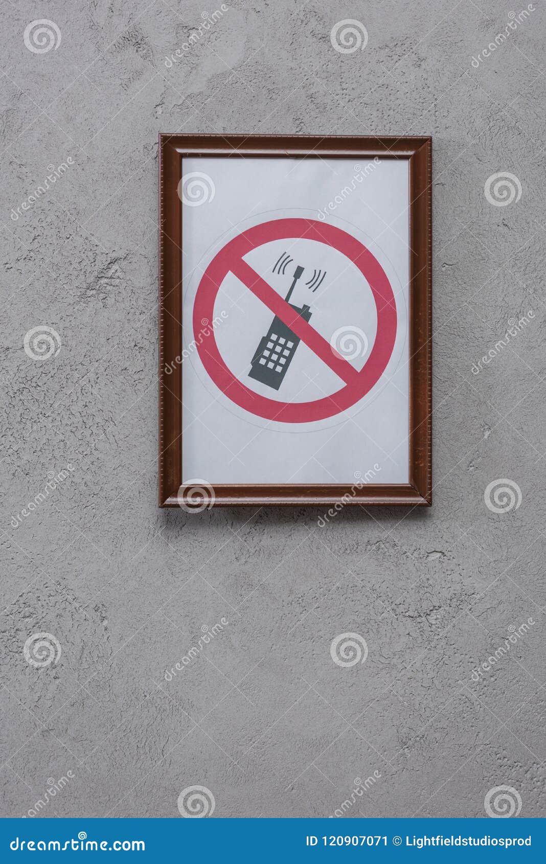 Restricted phone placard stock image. Image of white - 120907071