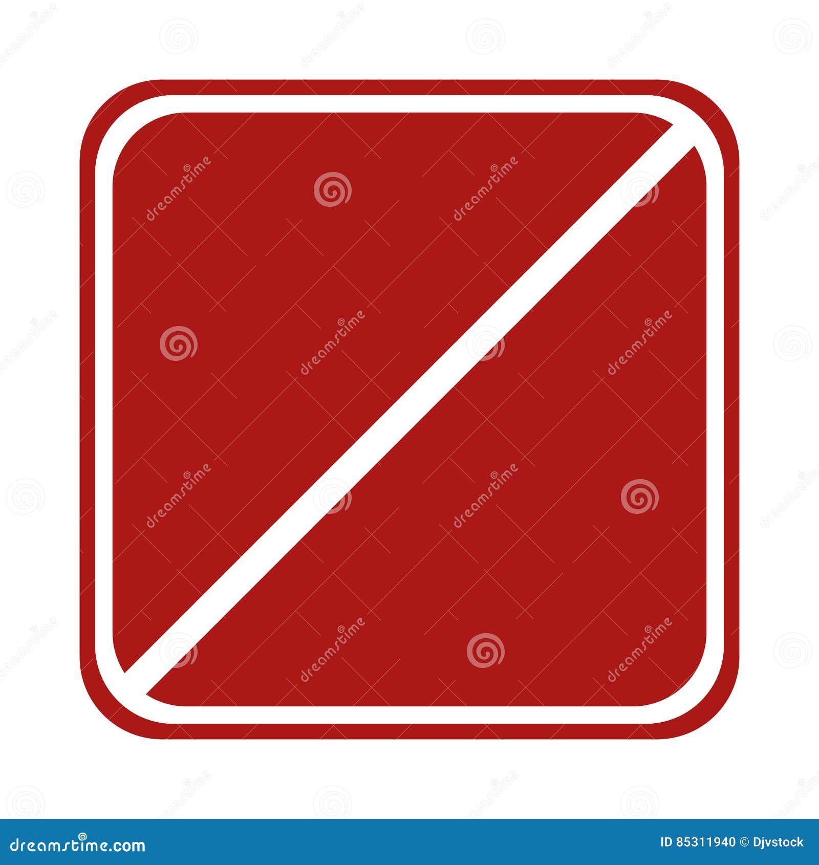 Restricted Square Sign Road Traffic Stock Illustration - Illustration ...