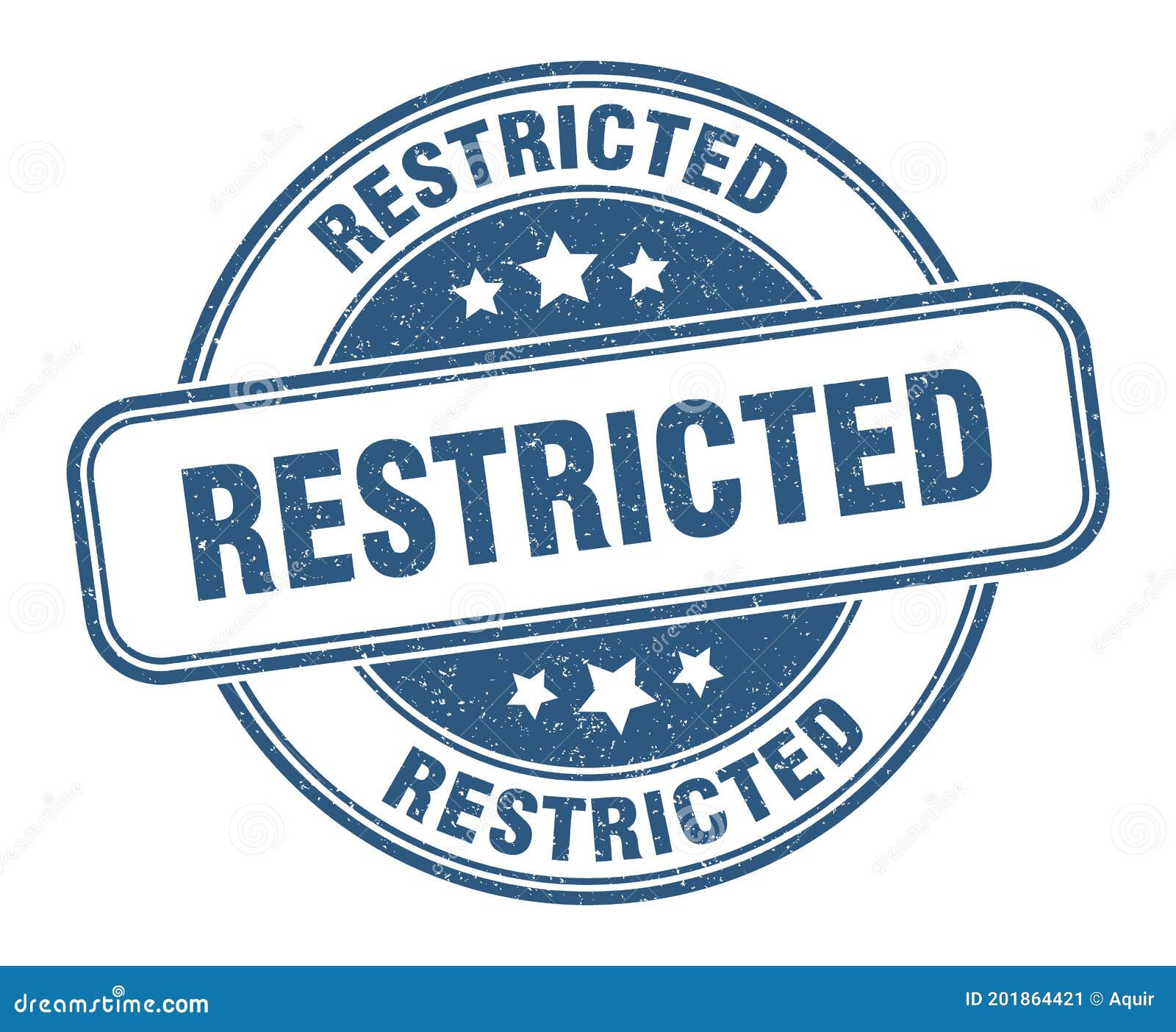 Restricted Stamp. Restricted Label. Round Grunge Sign Stock Vector ...