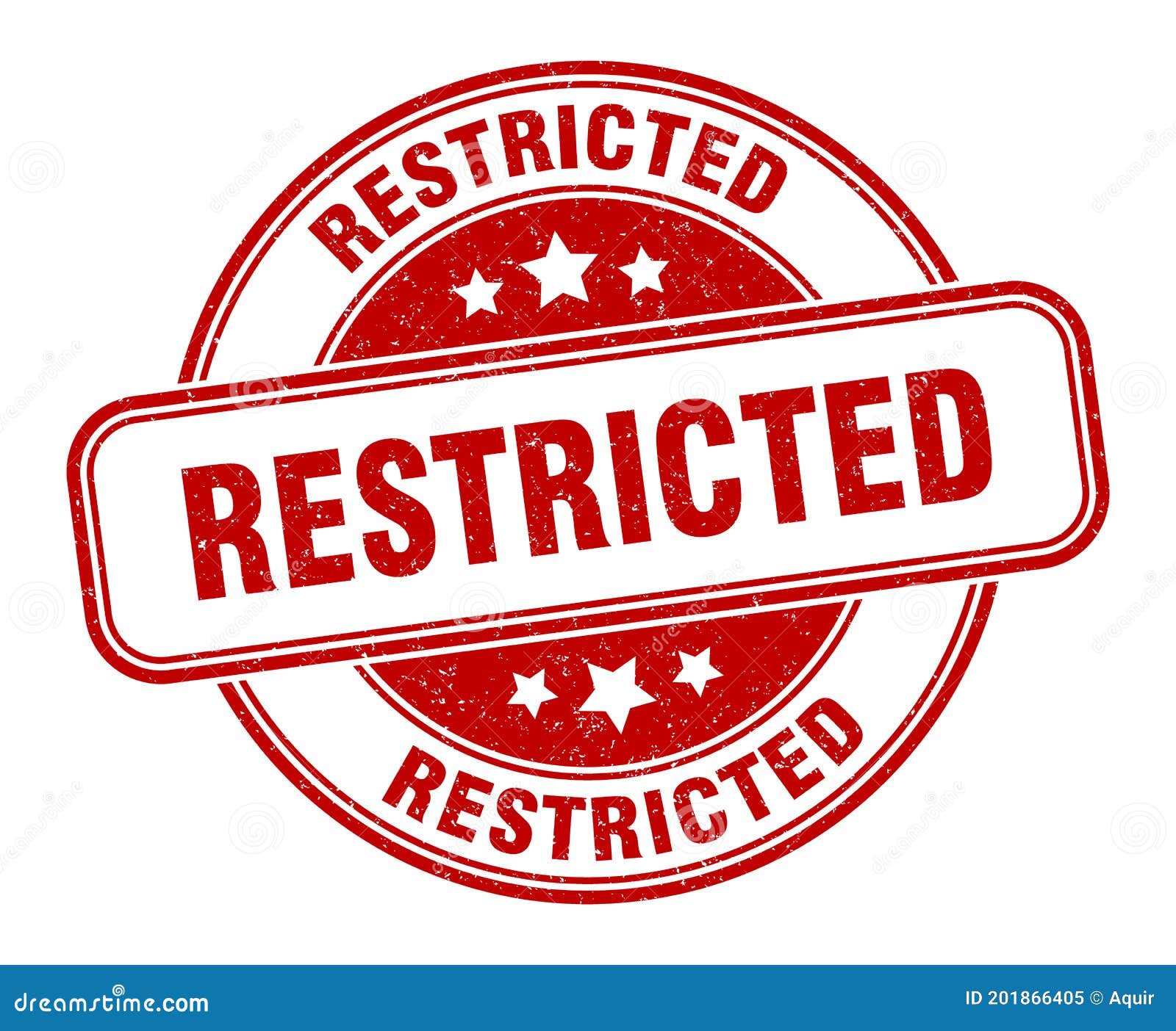 Restricted Stamp. Restricted Label. Round Grunge Sign Stock Vector ...