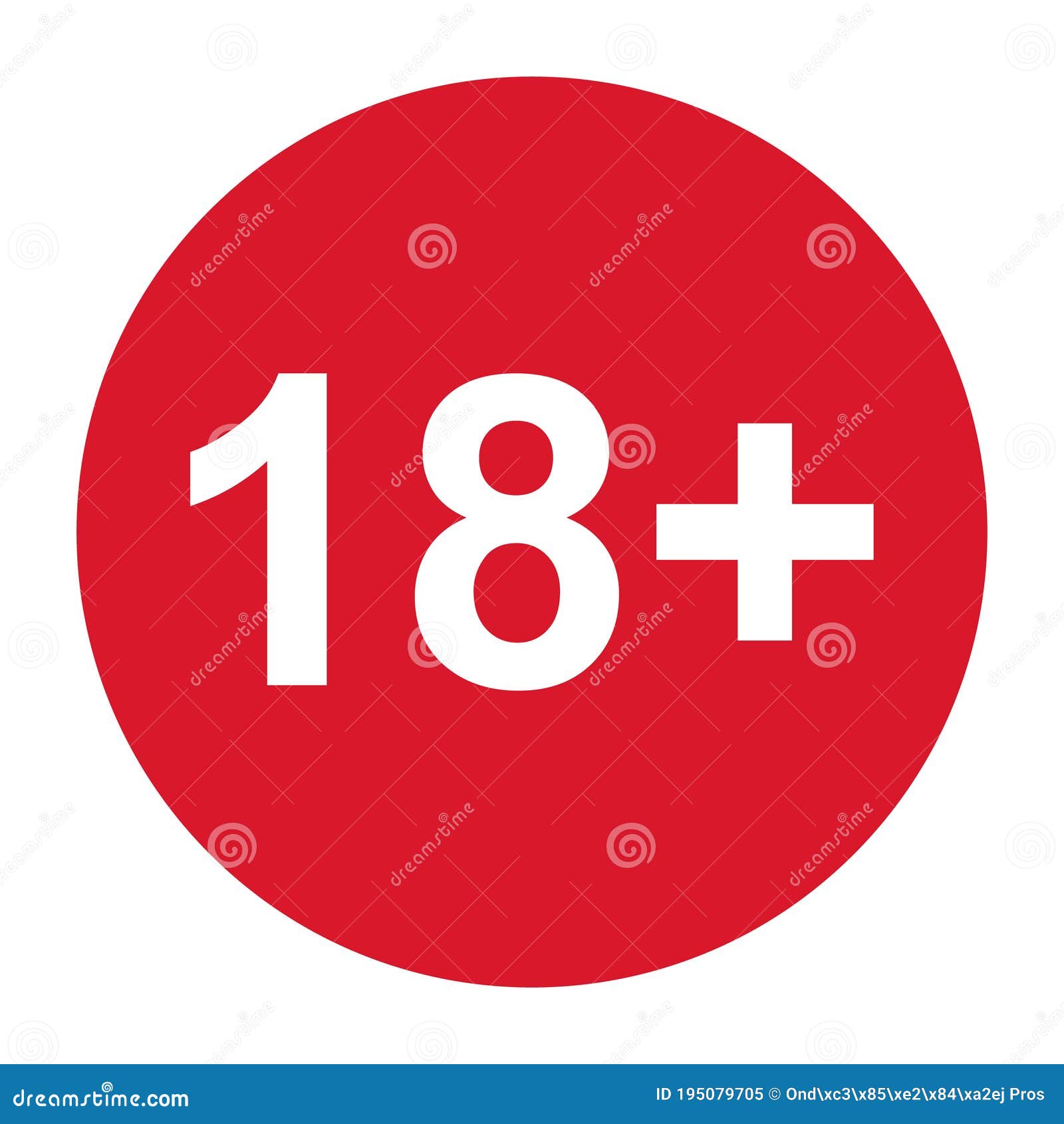 18+ Restriction Flat Sign Isolated in Red Circle. Age Limit Symbol ... 18+ Restriction Flat Sign Isolated in Red Circle. Age Limit Symbol ...