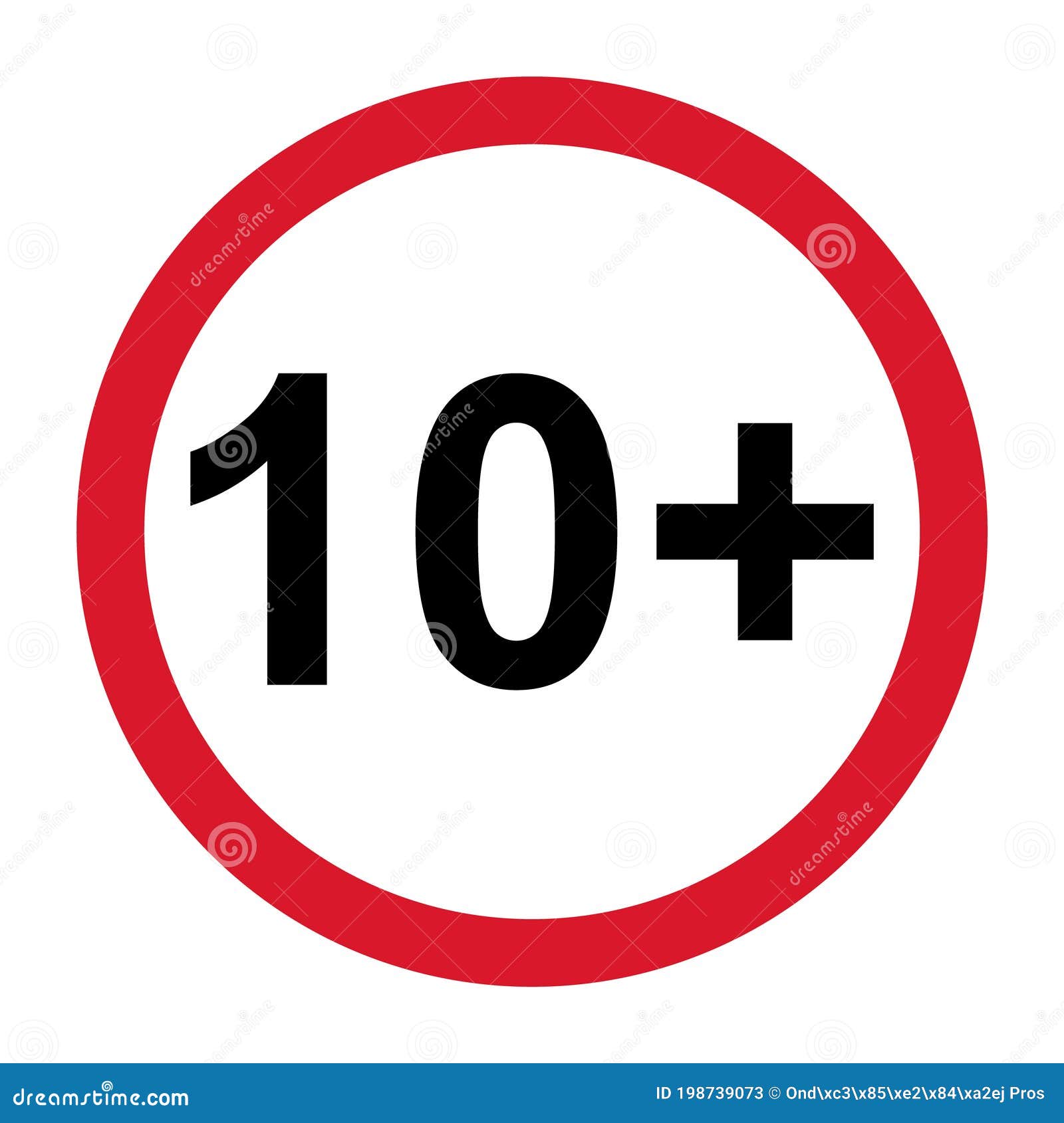 10+ Restriction Flat Sign Isolated On White Background. Age Limit ... 10+ Restriction Flat Sign Isolated On White Background. Age Limit ...