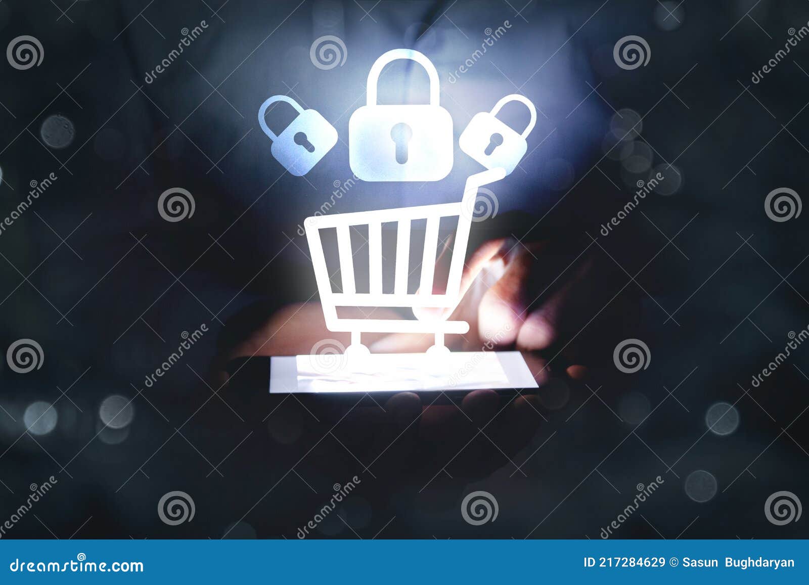 Restriction on Online Shopping Minimalist Concept Stock Image - Image ...